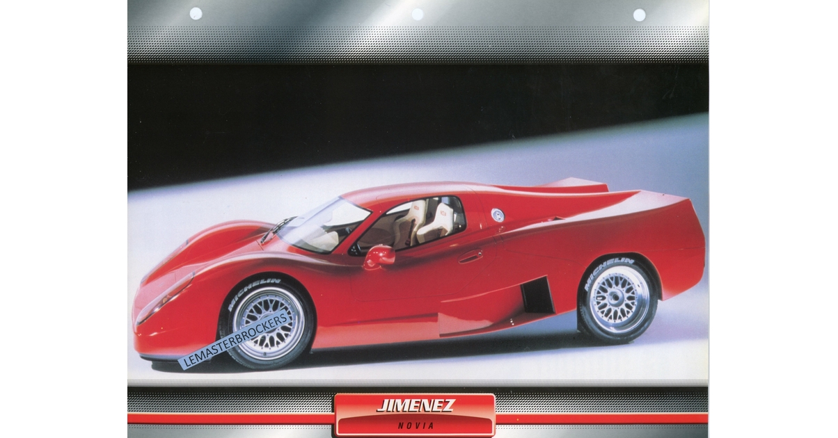 JIMENEZ NOVIA 1997 FICHE LITTÉRATURE AUTOMOBILE - FICHES AUTO ...