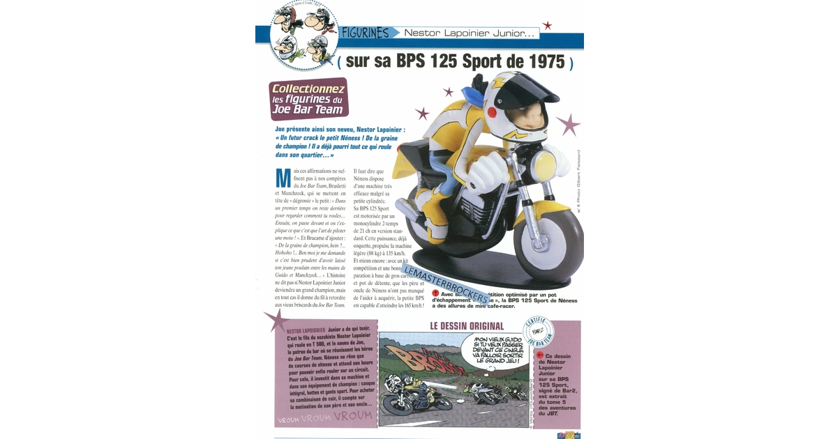 BPS 125 SPORT 1975 JOE BAR TEAM NESTOR LAPOINIER JUNIOR - FICHE MOTO ...