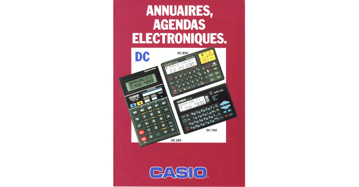 CASIO DC160 DC760 DC850
