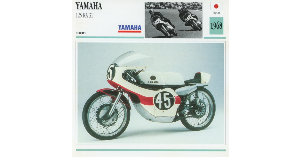 FICHE MOTO YAMAHA 125 RA 31 - 1968 - FICHES MOTO/FICHES MOTO YAMAHA ...