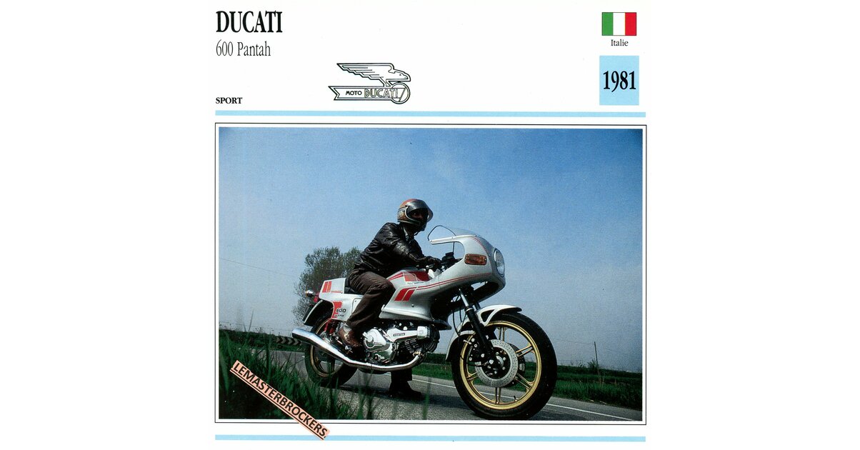 DUCATI 600 PANTAH 1981 - FICHE MOTO CARACTÉRISTIQUES - AUTO / MOTO ...