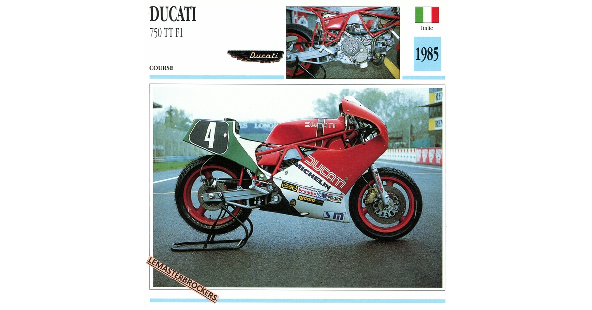 DUCATI 750 TT F1 1985 - FICHE MOTO CARACTÉRISTIQUES - FICHES MOTO ...