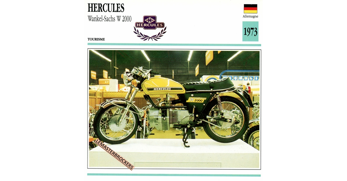 HERCULES WANKEL SACHS W 2000 1973 - FICHE MOTO - FICHES MOTO/FICHES ...