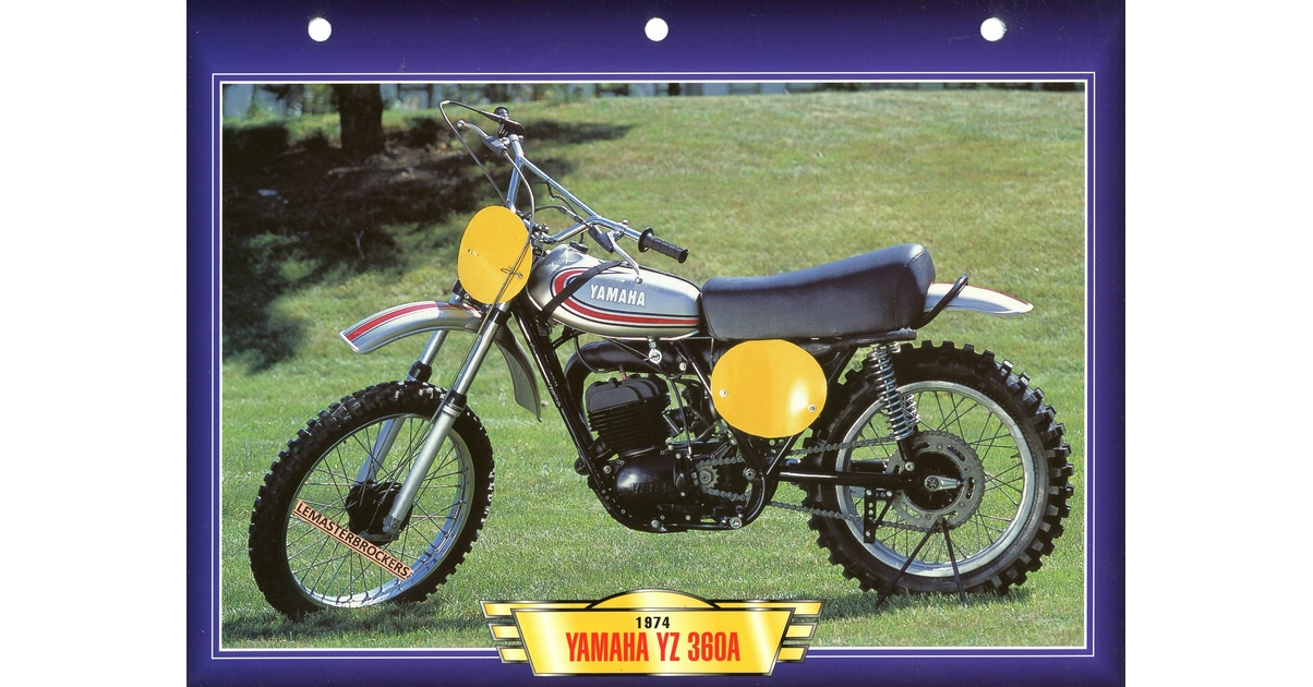FICHE MOTO YAMAHA YZ 360A 1974 - FICHE TECHNIQUE YAMAHA YZ360 - FICHES ...