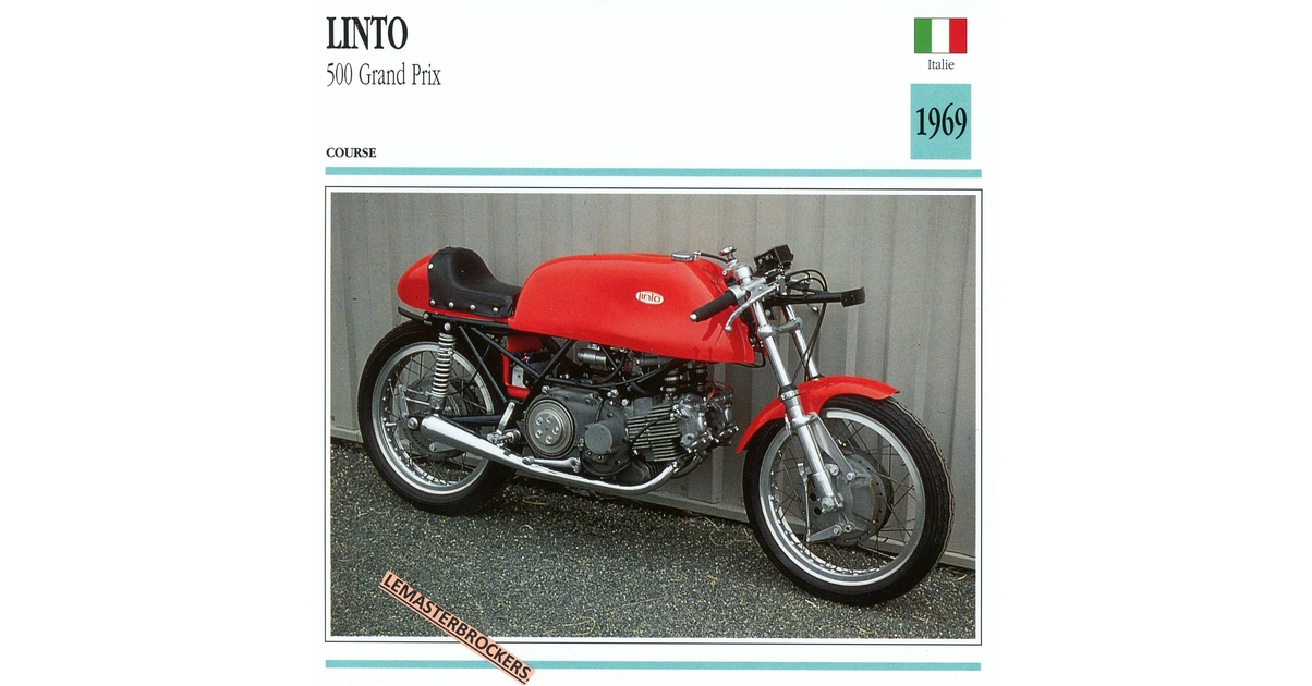 LINTO 500 GRAND PRIX 1969 - FICHE MOTO - FICHES MOTO/FICHES MOTO DIVERS ...