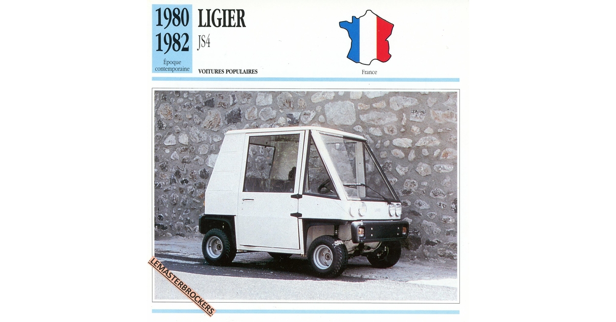 LIGIER JS4 - FICHE AUTO LIGIER JS VOITURETTE MICROCAR - FICHES AUTO ...
