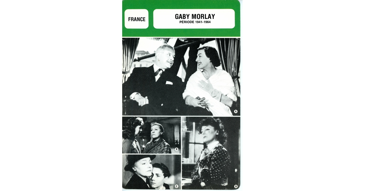 GABY MORLAY 1941 1964 - FICHE CINÉMA - MUSIQUE & VIDÉO/FICHE CINÉMA ...