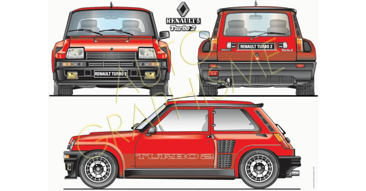 POSTER R5 RENAULT 5 TURBO 2 - POSTERS VOITURE