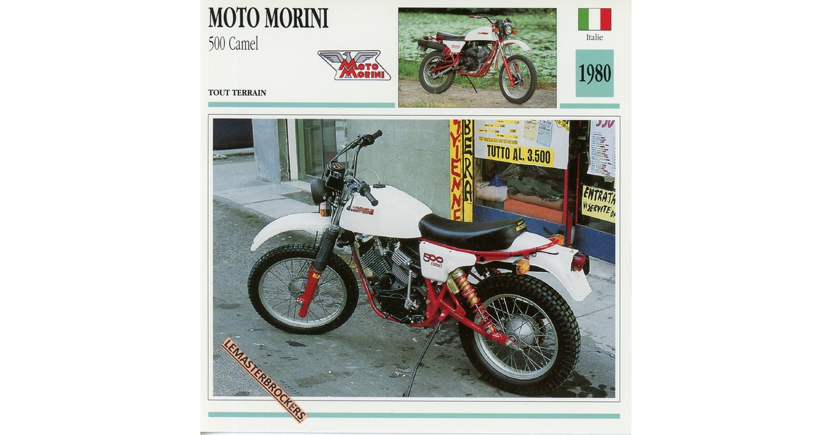 MORINI 500 CAMEL 1980 - FICHE MOTO ATLAS COLLECTION - FICHES MOTO ...