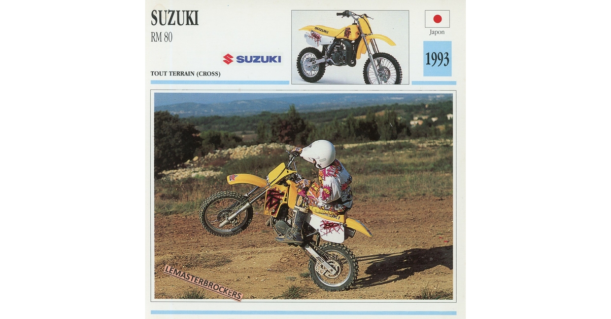 SUZUKI RM 80 1993 - FICHE MOTO CROSS SUZUKI RM80 - AUTO / MOTO ...