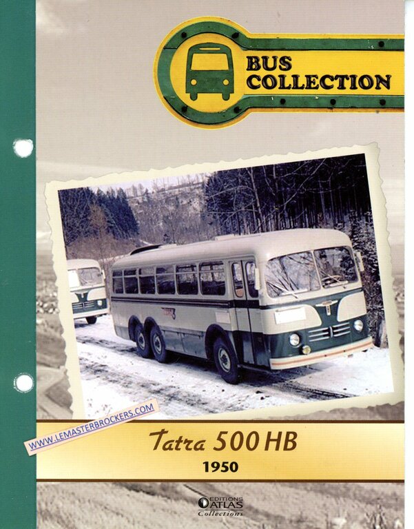 FASCICULE AUTOBUS TATRA 500 HB 1950