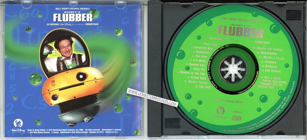 CD AUDIO FLUBBER DANNY ELFMAN ALBUM MUSICAL DU FILM