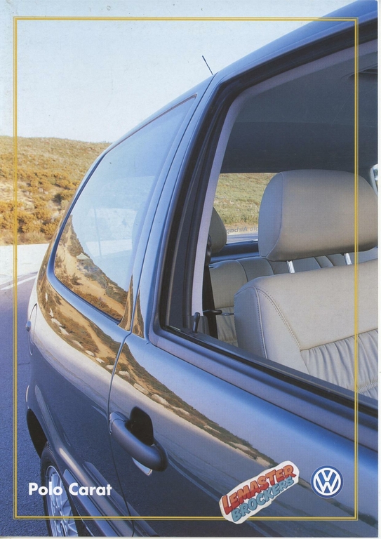 BROCHURE VW POLO CARAT 75 CH 1998 - BROCHURES AUTO