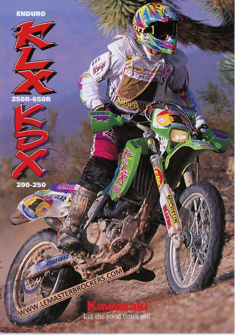 BROCHURE MOTO KAWASAKI ENDURO KLX 250R 650R KDX 200 250R - BROCHURES ...