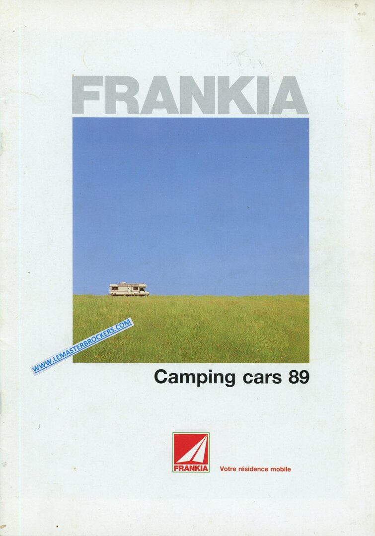 BROCHURE CAMPING-CAR FRANKIA 1989 470 530 570 630 660