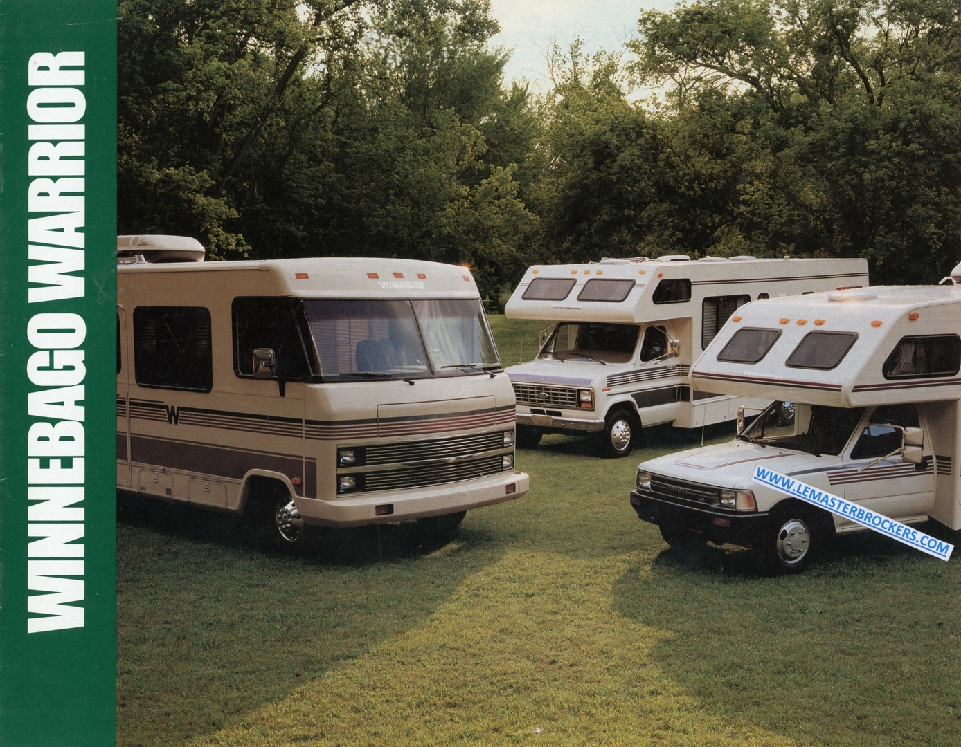 WINNEBAGO WARRIOR MOTORHOMES BROCHURE CAMPING-CAR 1989 - PUB CAMPING ...