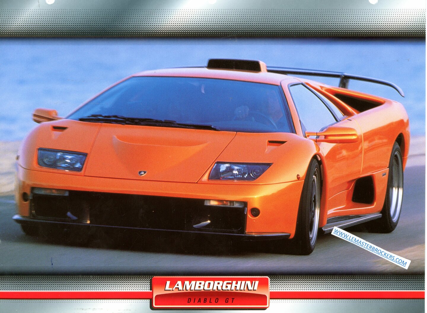 FICHE LAMBORGHINI DIABLO GT VOITURE DE SPORT 1999 - FICHES AUTO