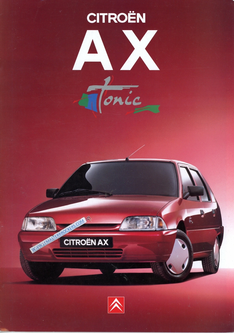 CITROEN AX TONIC 1995 - BROCHURES AUTO