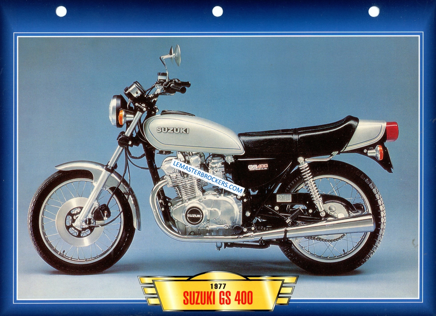 MOTO SUZUKI GS 400 GS400 1977 - FICHES MOTO