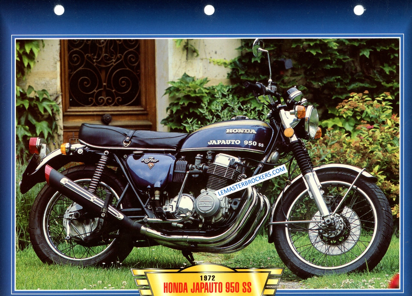 HONDA JAPAUTO 950 SS 1972 - AUTO / MOTO (BROCHURES & FICHES)/FICHES ...