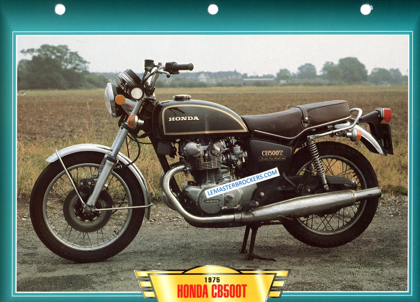 HONDA CB500 T CB 500T 1975 - AUTO / MOTO (BROCHURES & FICHES)/FICHES ...