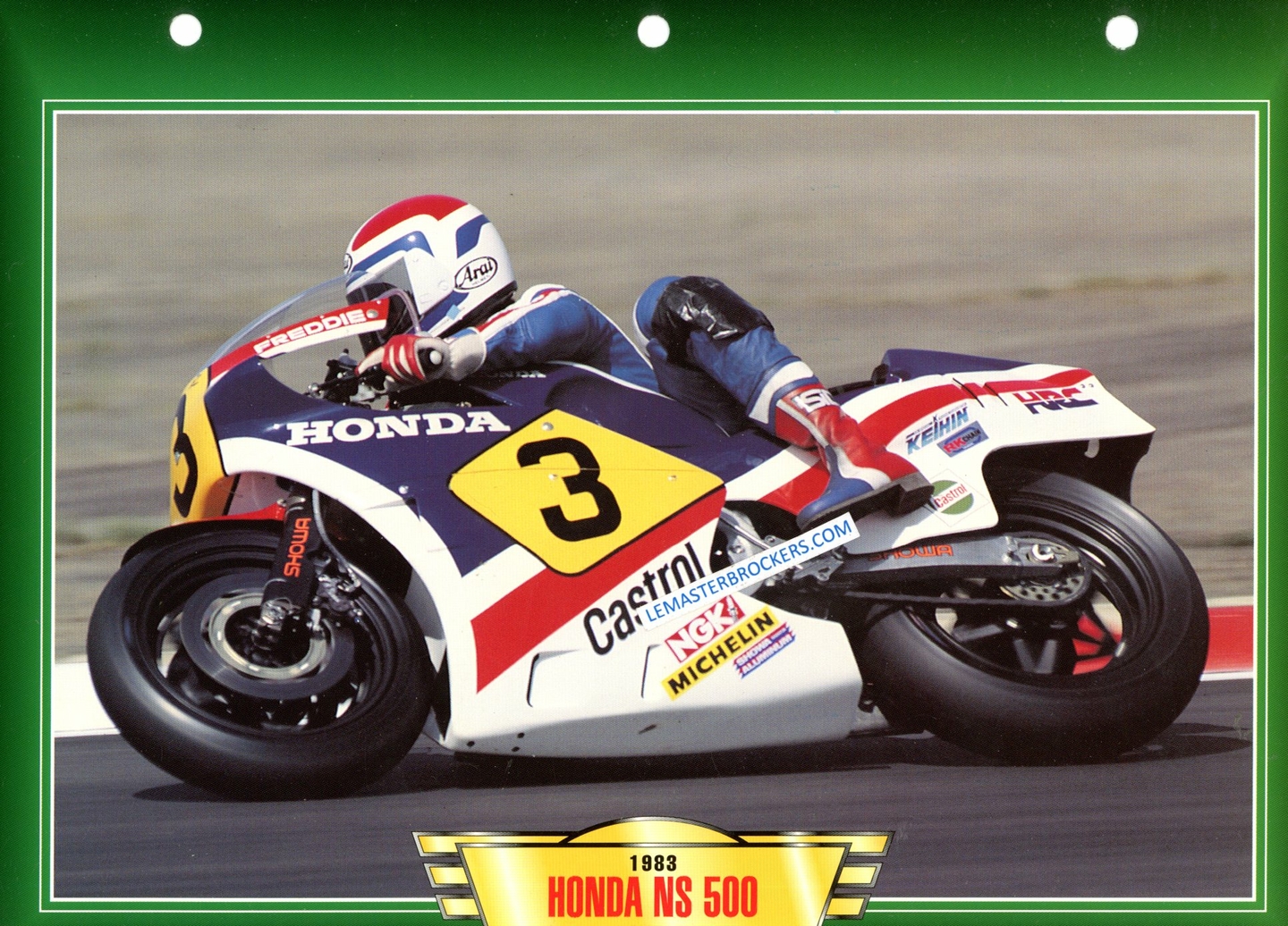 HONDA NS 500 NS500 1983 - FICHES MOTO - LEMASTERBROCKERS