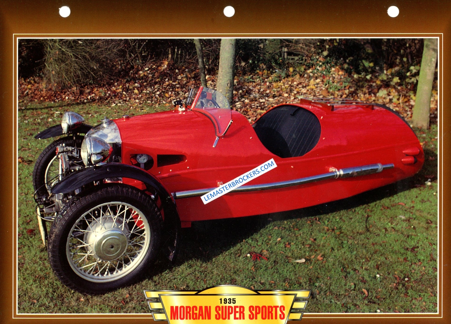 FICHE MORGAN SUPER SPORT 1935