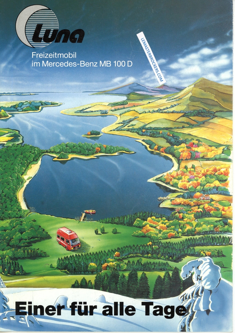 MERCEDES BENZ MB 100 D MB100D LUNA HOLYDAY - PUB CAMPING-CAR
