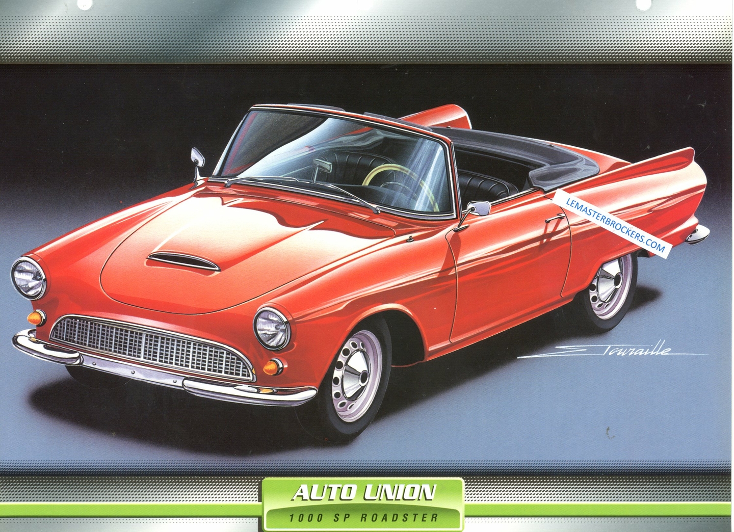 AUTO UNION 1000 SP ROADSTER 1961 - FICHES AUTO - LEMASTERBROCKERS