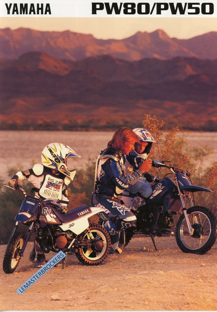 YAMAHA PW 80 50 - BROCHURE MOTO YAMAHA PW80 PW50 - 1997 - AUTO / MOTO