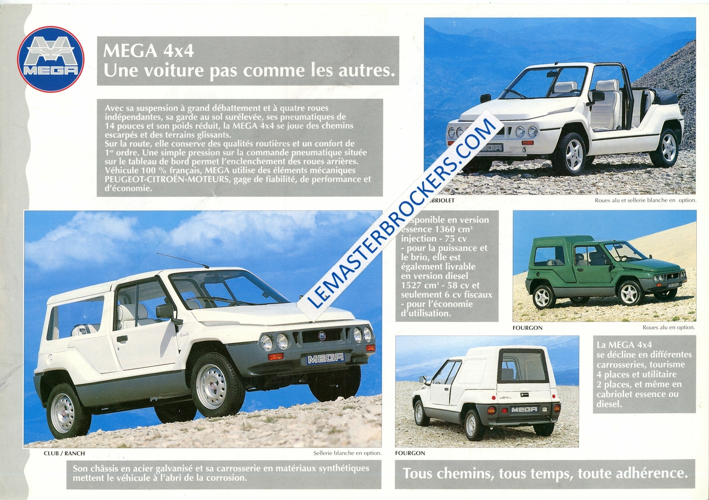 MEGA 4X4 UNE VOITURE PAS COMME LES AUTRES - BROCHURES AUTO