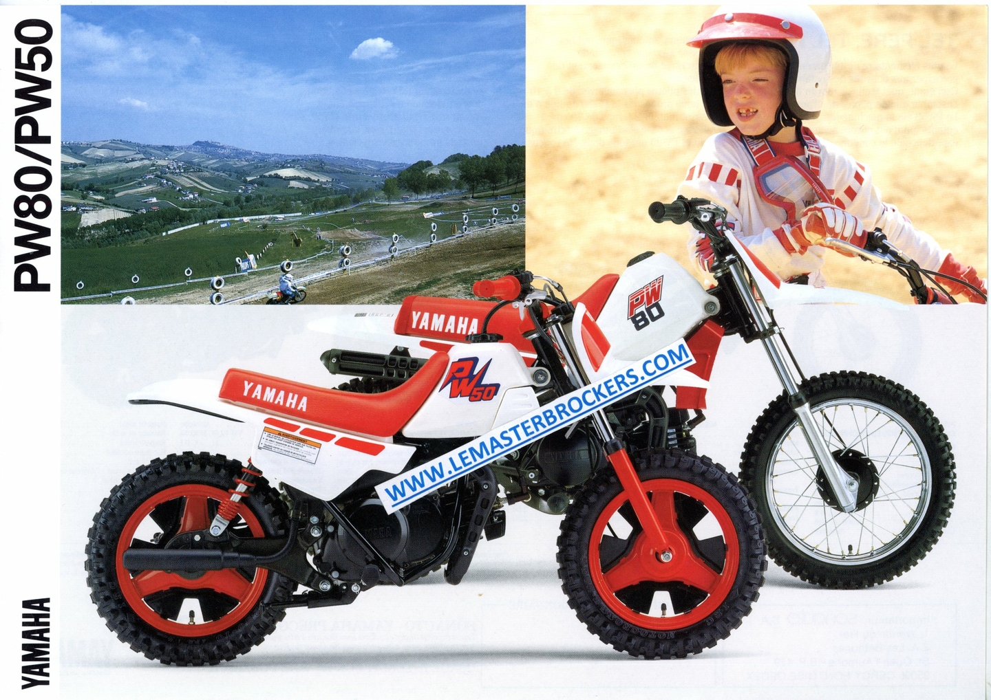 MOTO YAMAHA PW80 PW50 PW DE 1990 - BROCHURES MOTO