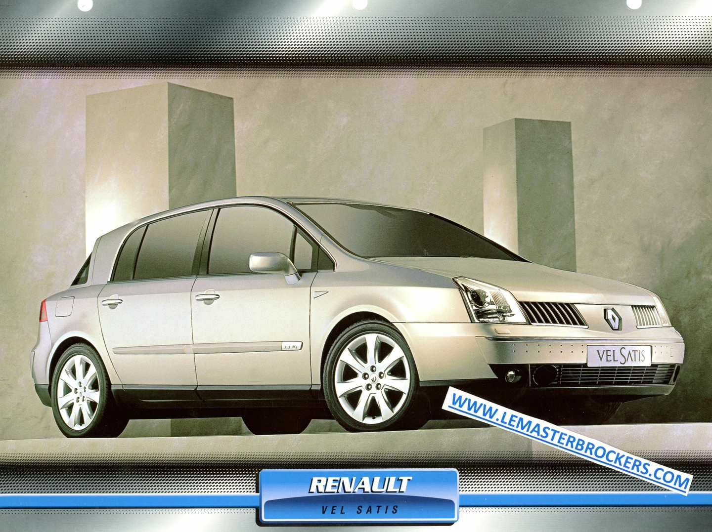 RENAULT VEL SATIS 2001 FICHE LITTÉRATURE AUTOMOBILE - FICHES AUTO