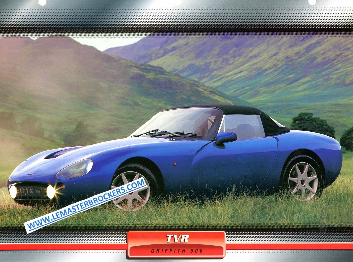 FICHE AUTO TVR GRIFFITH 500 1990 LITTÉRATURE AUTOMOBILE - FICHES AUTO