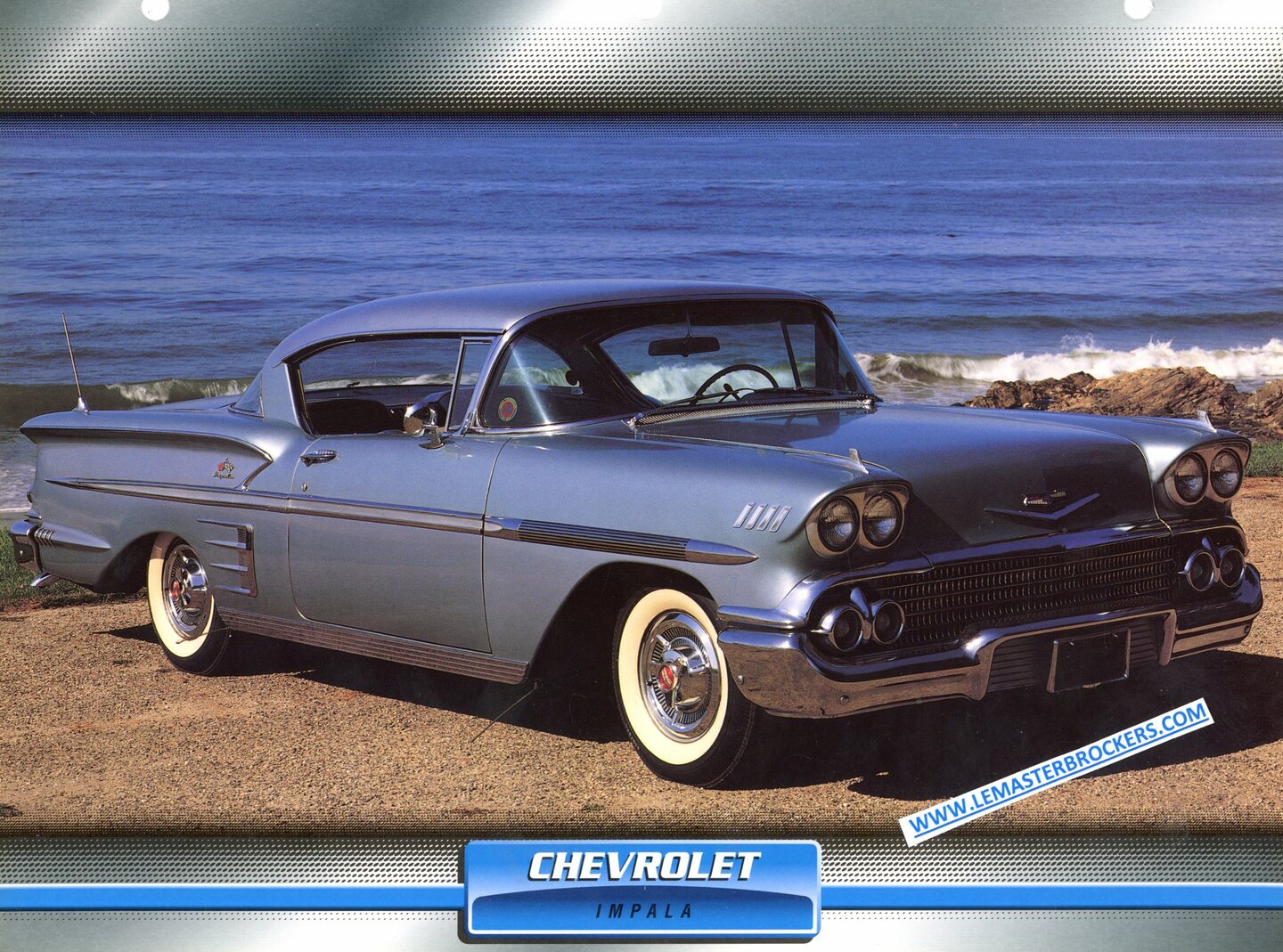CHEVROLET IMPALA 1958 FICHE AUTO LITTÉRATURE AUTOMOBILE - FICHES AUTO ...