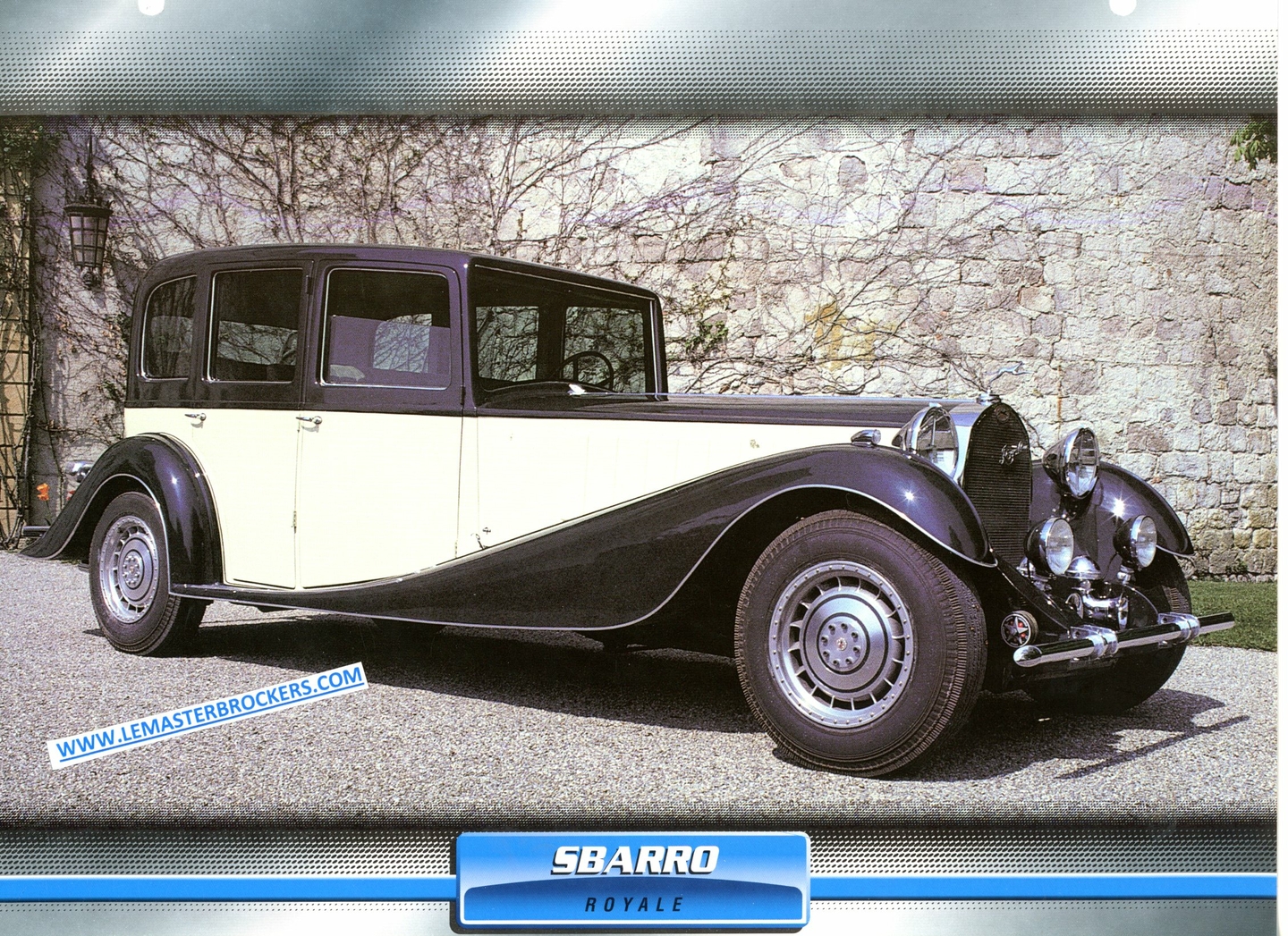 SBARRO ROYALE 1979 FICHE LITTÉRATURE AUTOMOBILE - FICHES AUTO