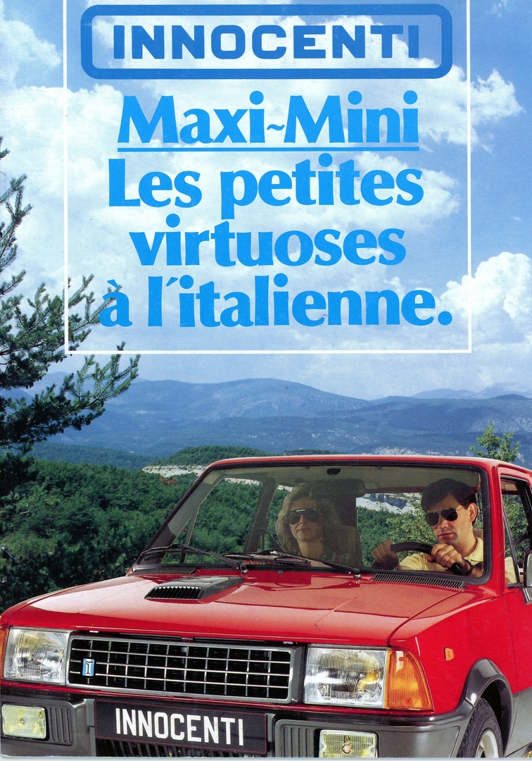 BROCHURE INNOCENTI 500 MINI 3 MINIMATIC TURBO MINIDIESEL