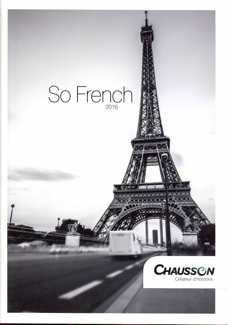 CATALOGUE CHAUSSON SO FRENCH 2016 CAMPING-CARS ET VANS