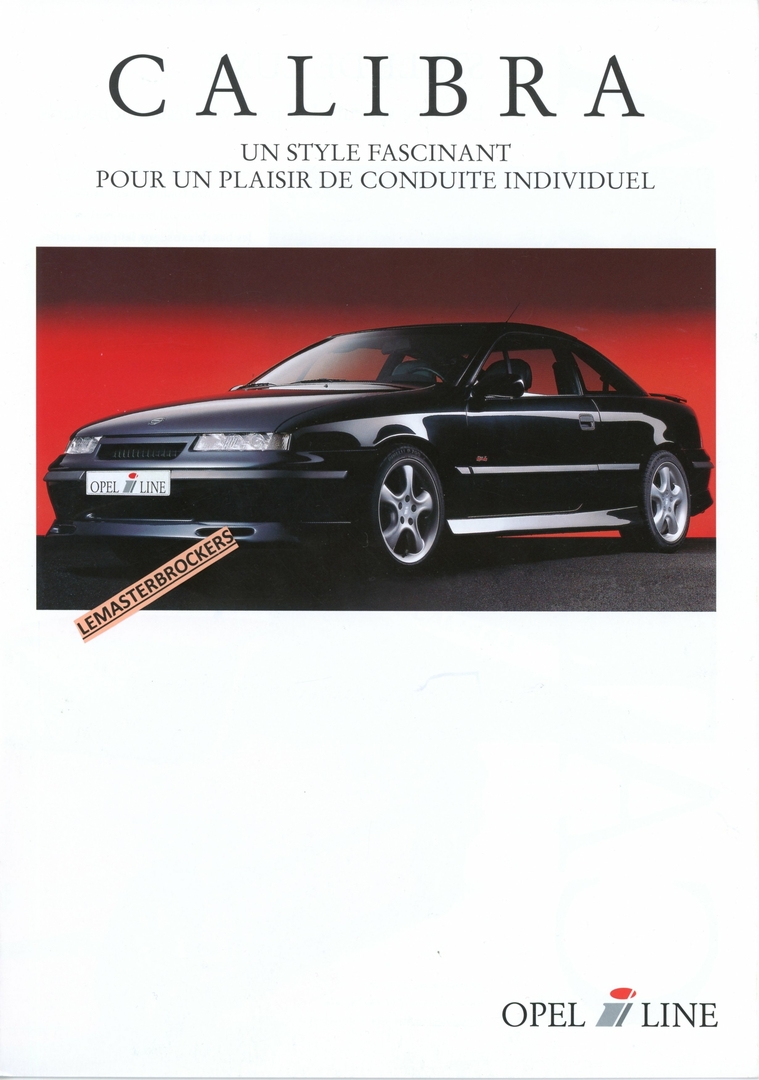 BROCHURE OPEL CALIBRA i LINE ACCESSOIRES