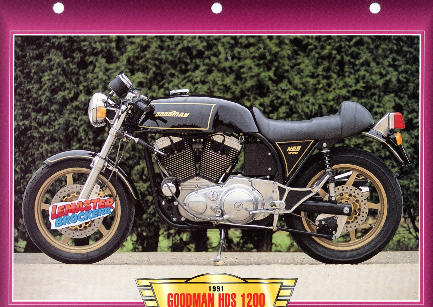 FICHE MOTO GOODMAN HD 1200 1991 - FICHES MOTO