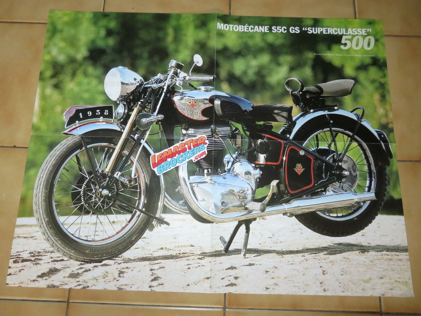 POSTER MOTOBECANE S5C GS SUPERCULASSE 500 & DUCATI GS 860 – ORIGINAL ...