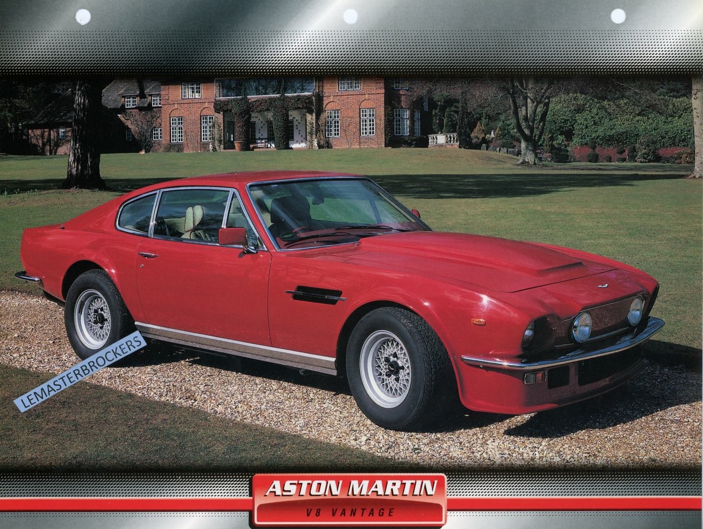 ASTON MARTIN V8 VANTAGE - FICHE AUTO ATLAS LITTÉRATURE AUTOMOBILE ...