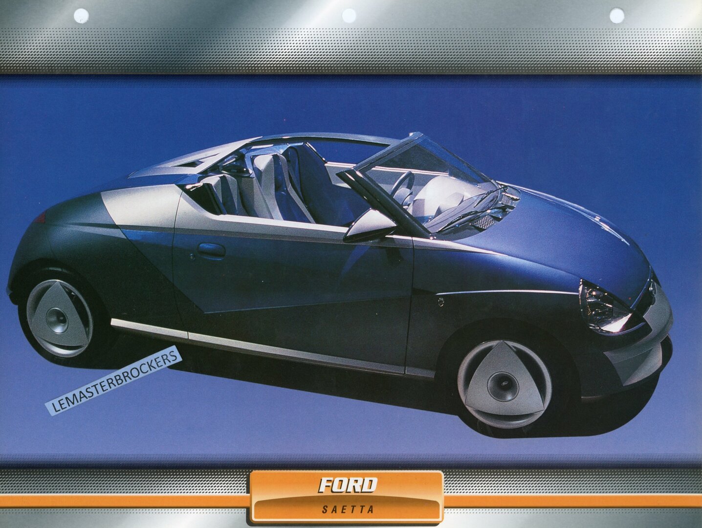 FICHE FORD SAETTA LITTÉRATURE AUTOMOBILE PROTOTYPE TYPE FORD KA ...