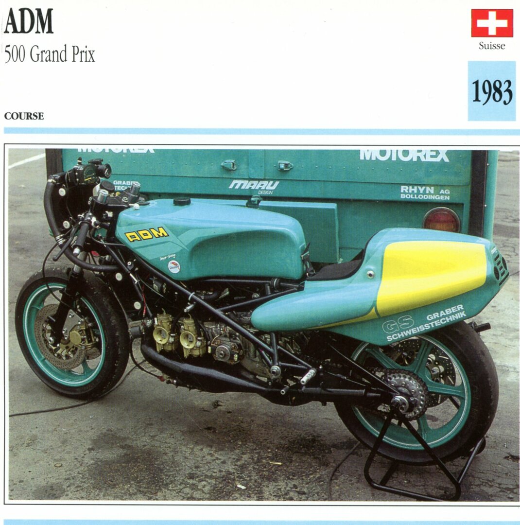 FICHE MOTO ADM 500 GRAND PRIX 1983