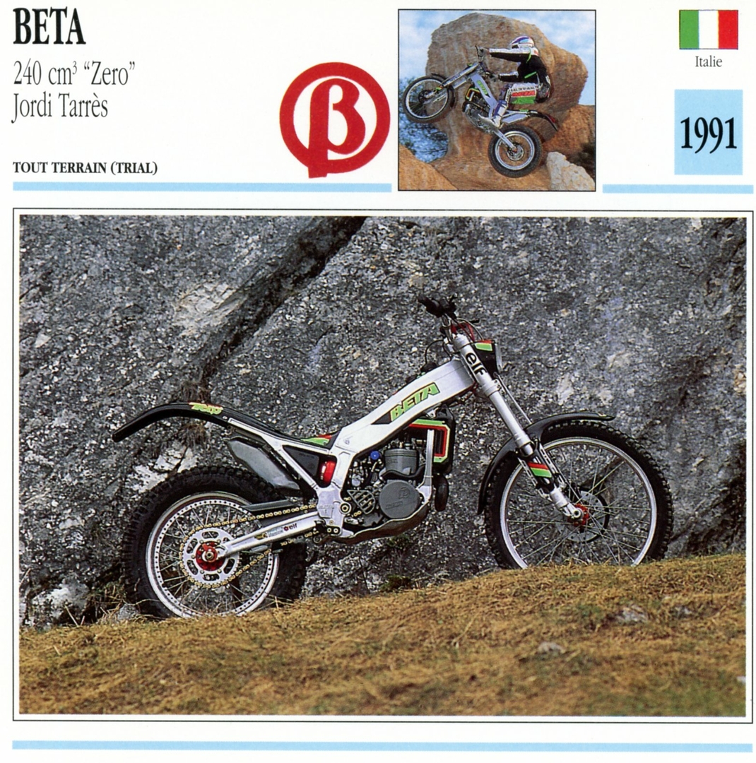 FICHE MOTO BETA 240 ZERO JORDI TARRES - FICHES MOTO
