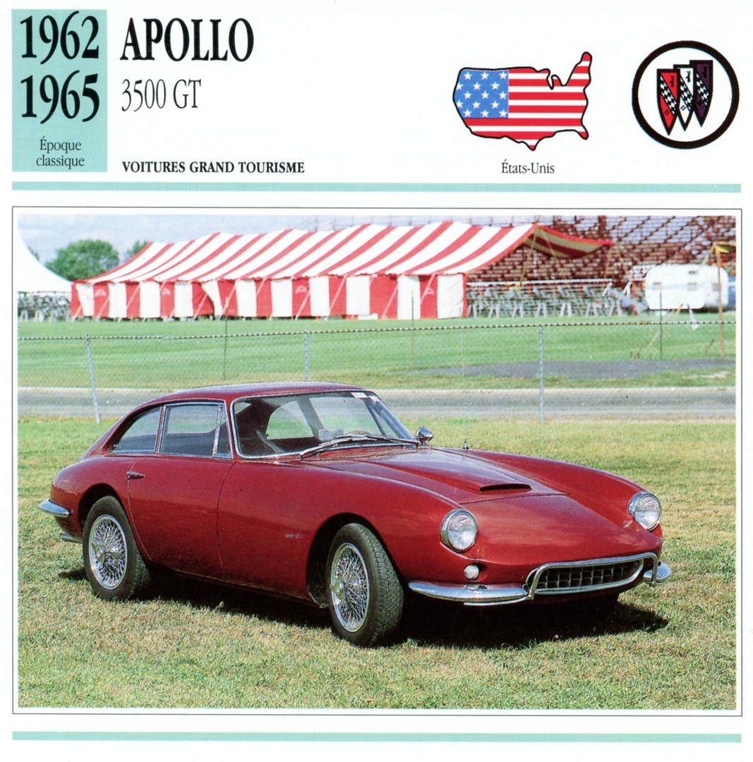 APOLLO 3500 GT 1962 1965 FICHE AUTO CARACTÉRISTIQUES - FICHES AUTO ...