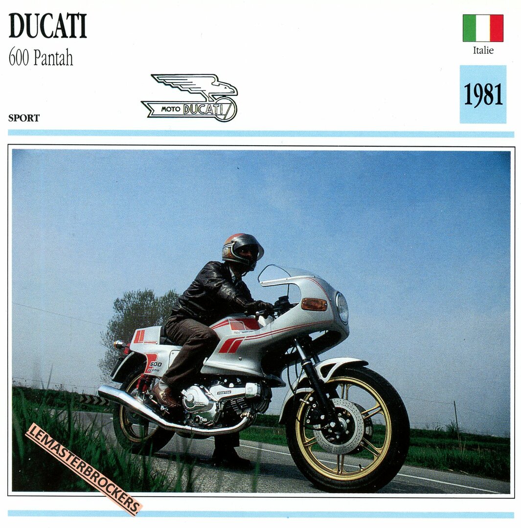 DUCATI 600 PANTAH 1981 - FICHE MOTO CARACTÉRISTIQUES - AUTO / MOTO ...