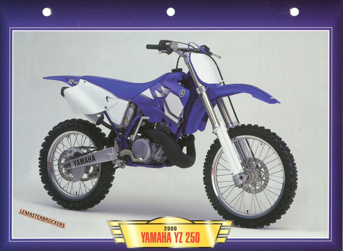 FICHE MOTO YAMAHA YZ250 2000 - CARD TECHNIQUE YAMAHA YZ - FICHES MOTO ...