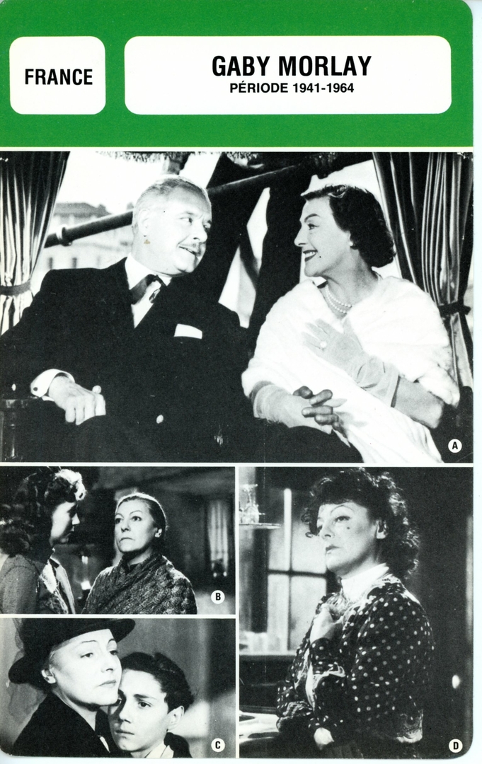 GABY MORLAY 1941 1964 - FICHE CINÉMA - MUSIQUE & VIDÉO/FICHE CINÉMA ...