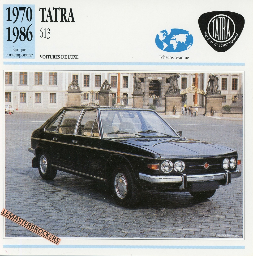 FICHE TATRA 613 1970 1986 - FICHES AUTO